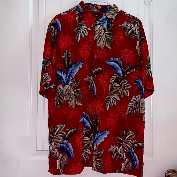 croft & barrow | Shirts | Mens Button Up Shirt Palm Tree Print | Poshmark